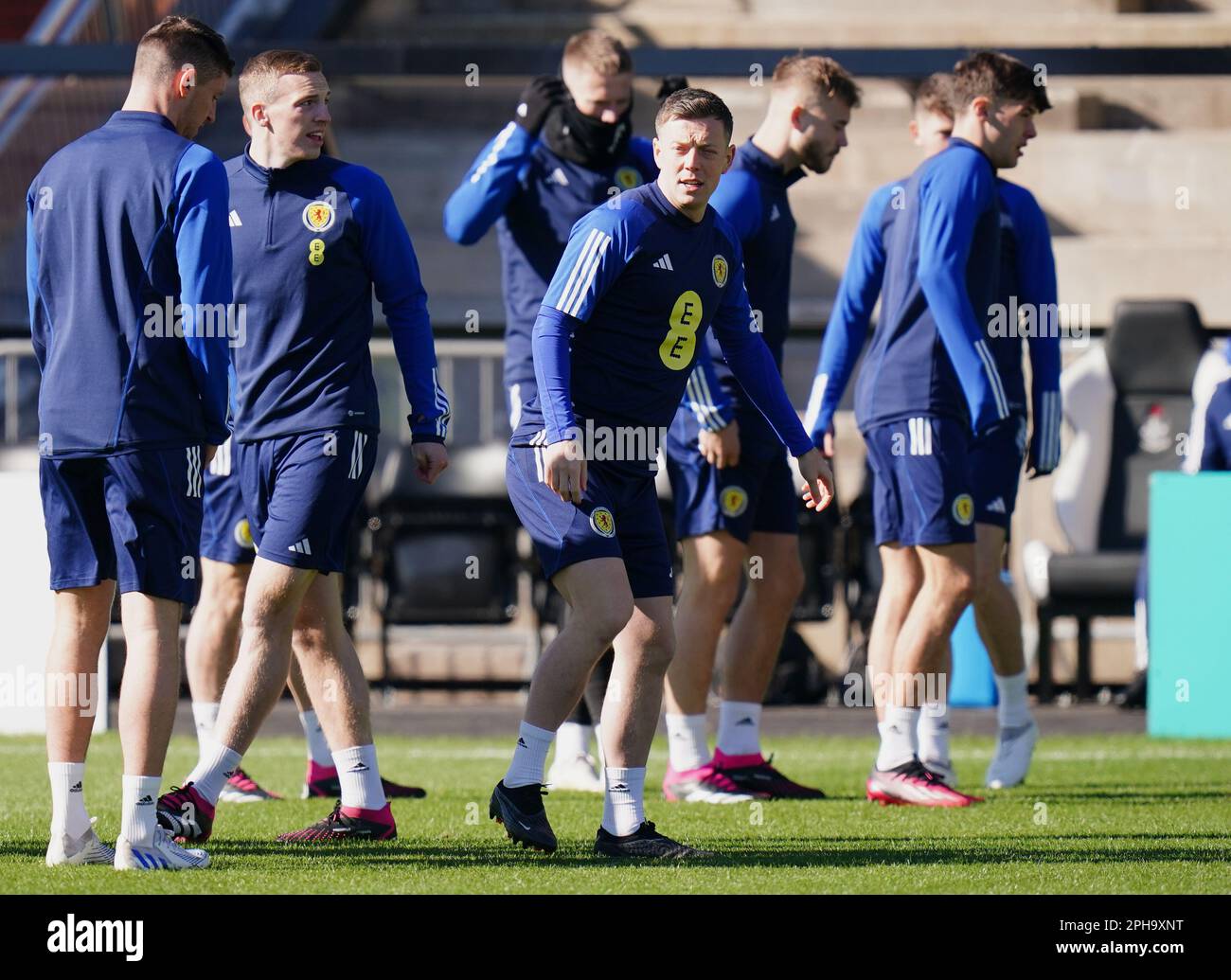 Scotland's Callum McGregor during a training session at Lesser Hampden ...