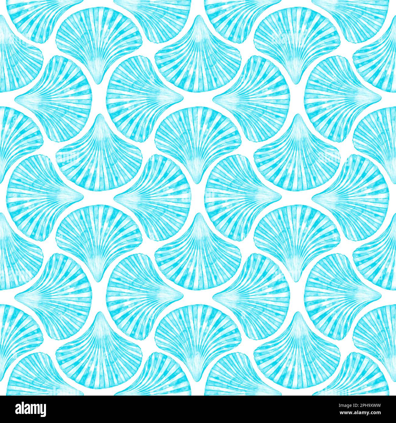 Teal ocean waves seamless Cut Out Stock Images & Pictures - Alamy
