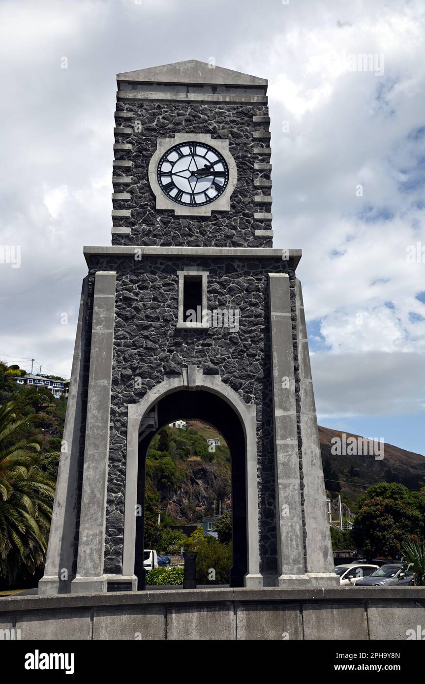 Sunmer Scarborough Clock Tower, an historic landmark on the espalade at ...
