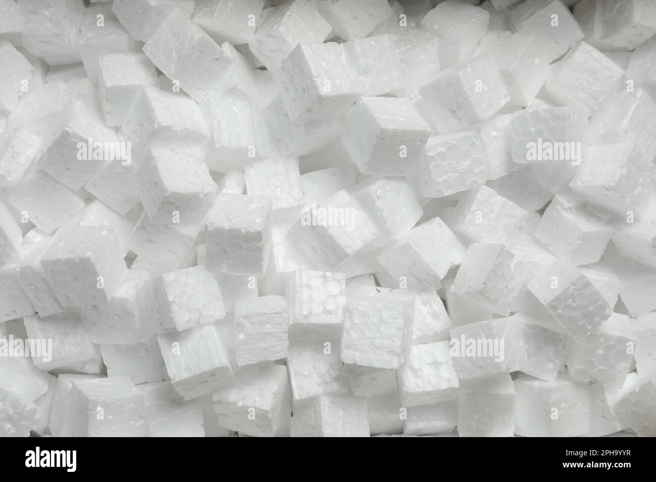 Pile of styrofoam cubes as background, closeup Stock Photo - Alamy