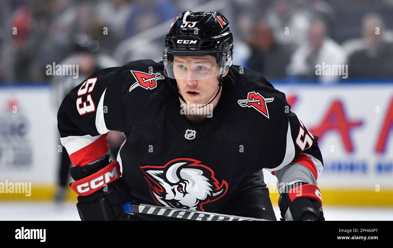 Buffalo Sabres left wing Jeff Skinner (53) skates during the second ...