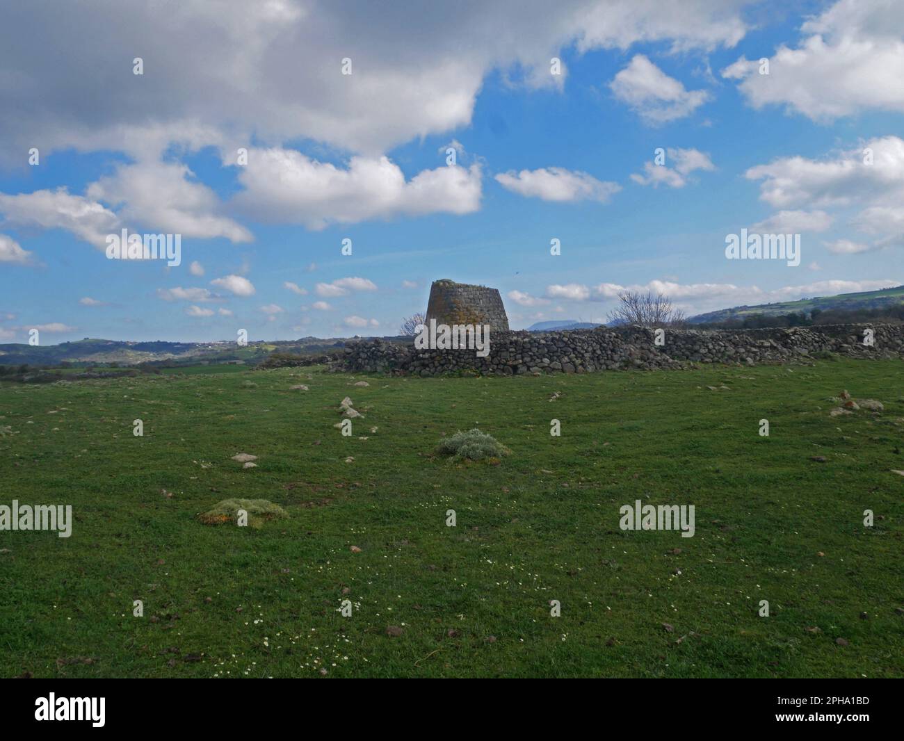 Codrongianos, Sardinia, Italy. Nuraghe Nieddu archeological area Stock ...