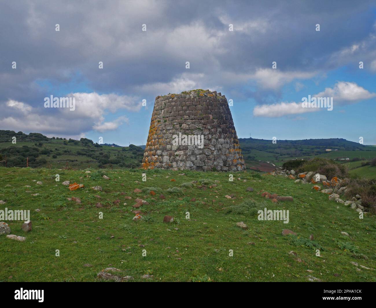 Codrongianos, Sardinia, Italy. Nuraghe Nieddu archeological area Stock ...