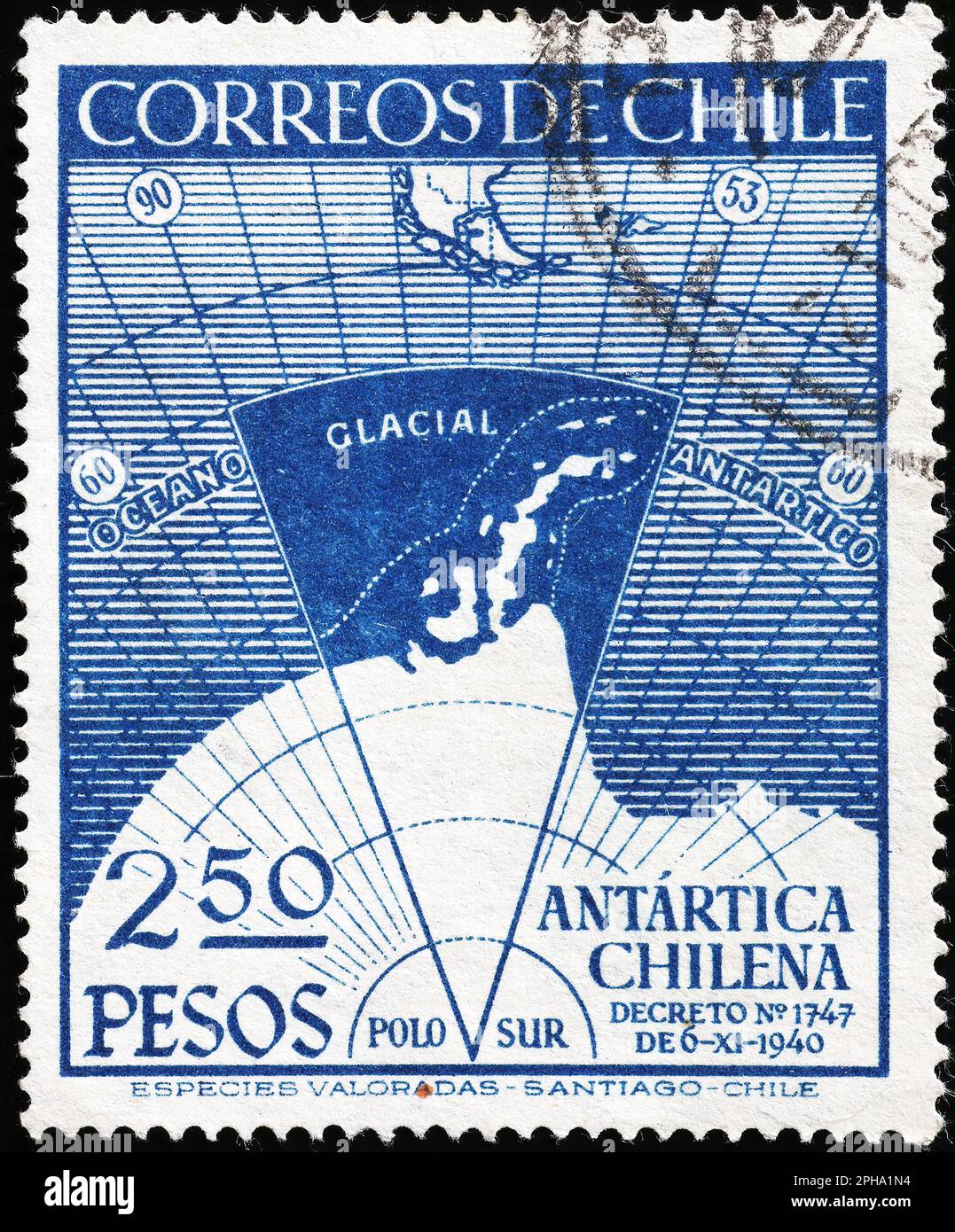 Postage stamp chile hi-res stock photography and images - Alamy