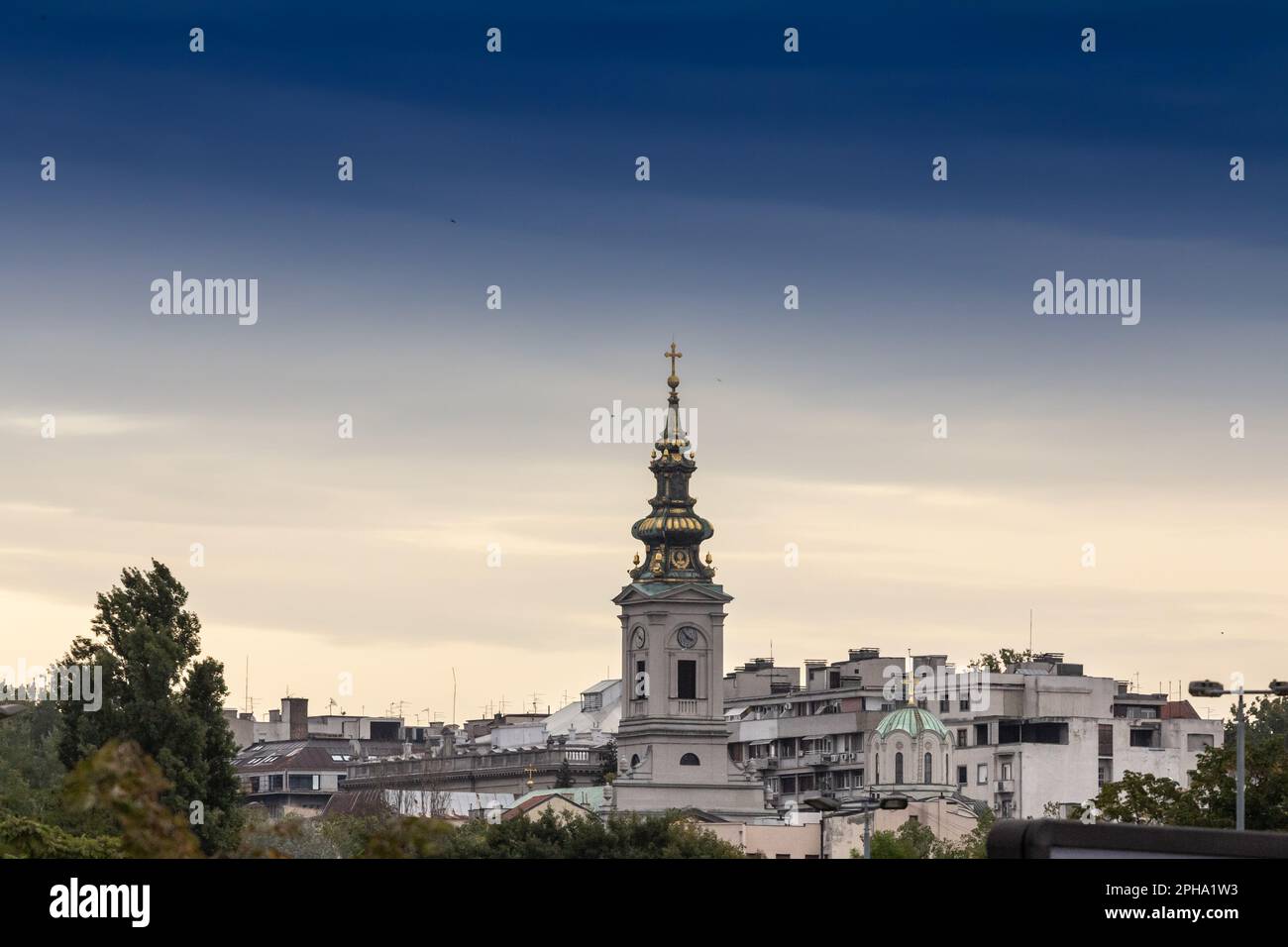Picture of the Belgrade Cathedral, also known as Saborna Crkva, seen ...