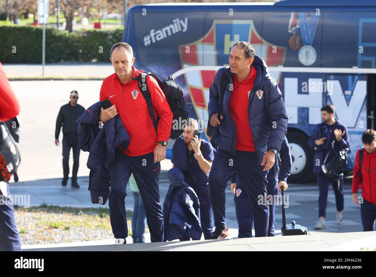 Kastel Stafilic, Croatia. 27th Mar, 2023. Coaches of Croatia Marijan ...