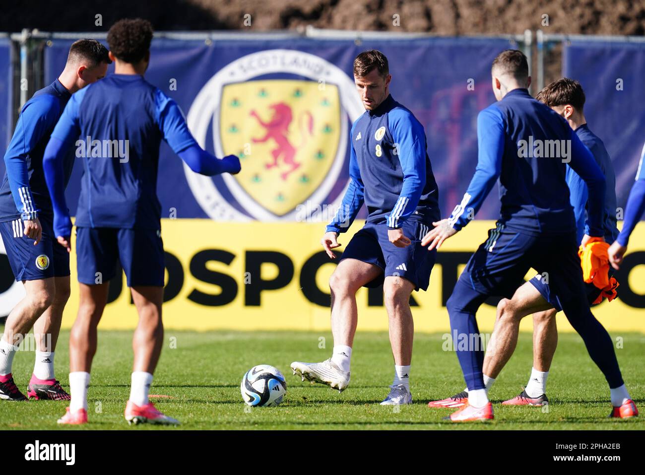 Scotland's Dominic Hyam during a training session at Lesser Hampden ...