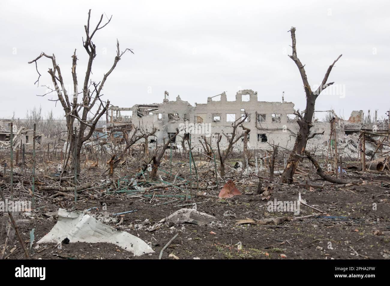 March 27, 2023. Russia. Donetsk region. In the zone of a special ...
