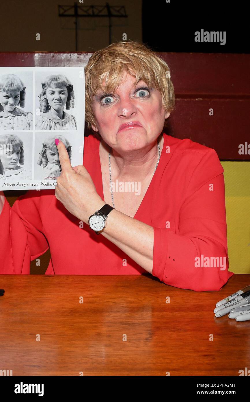 Villeneuve Sur Aisne, France. 25th Mar, 2023. Alison Arngrim, who plays ...