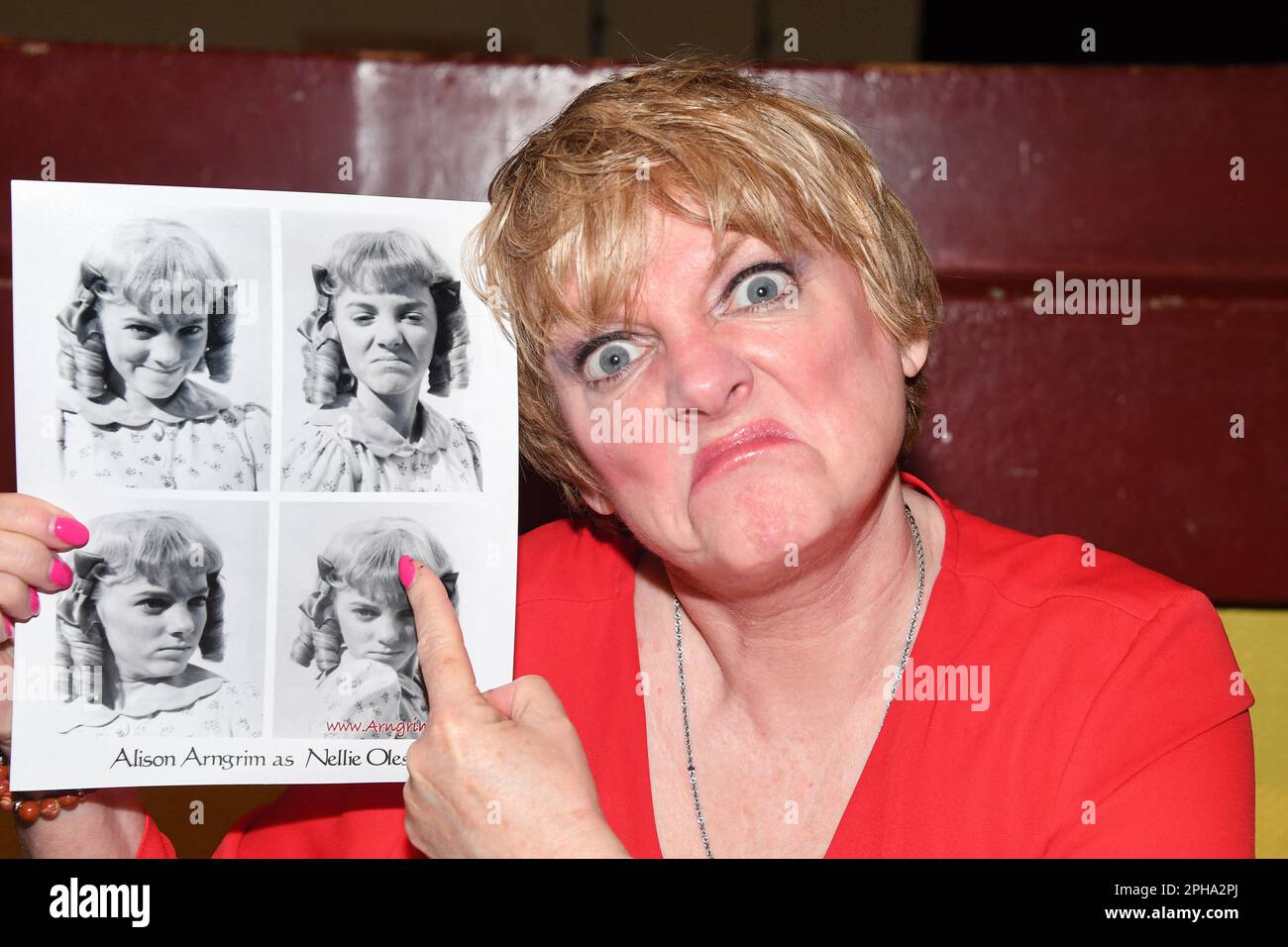 Villeneuve Sur Aisne, France. 25th Mar, 2023. Alison Arngrim, who plays ...