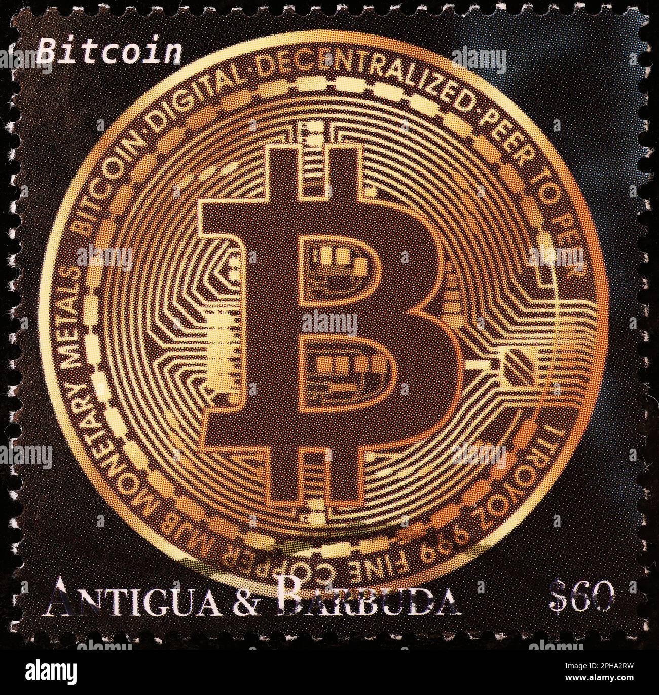 Bitcoin cryptocurrency token symbol hi-res stock photography and images ...