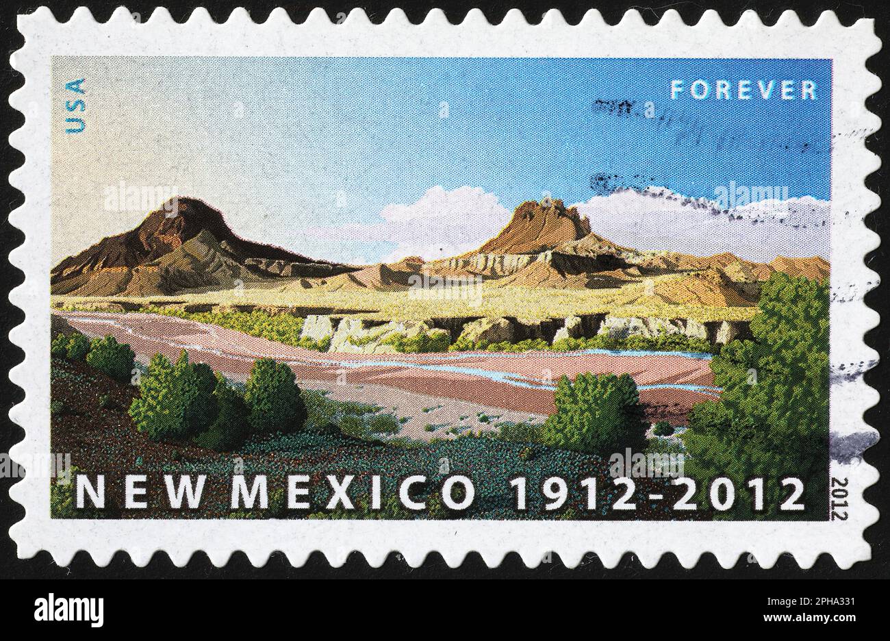 Centenary of New Mexico celebrated on postage stamp Stock Photo - Alamy