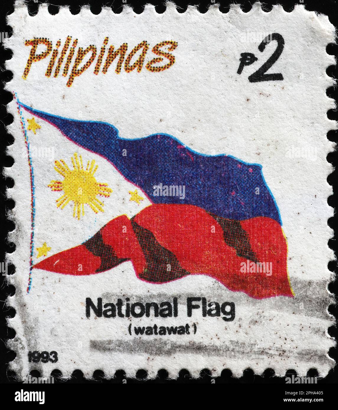 Flag of Philippines on postage stamp Stock Photo - Alamy