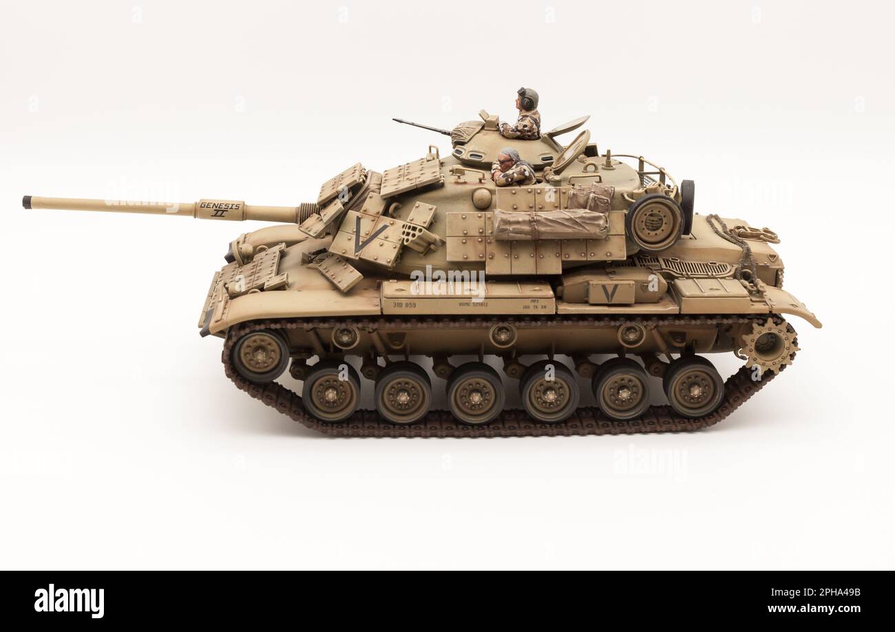 Operation Desert Storm USMC M60A1 Patton Main Battle Tank with reactive ...