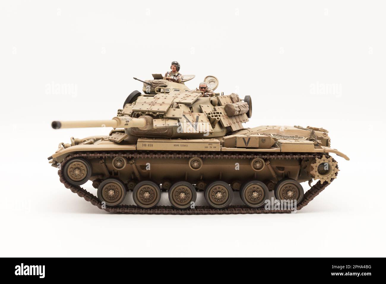 Operation Desert Storm USMC M60A1 Patton Main Battle Tank with reactive ...