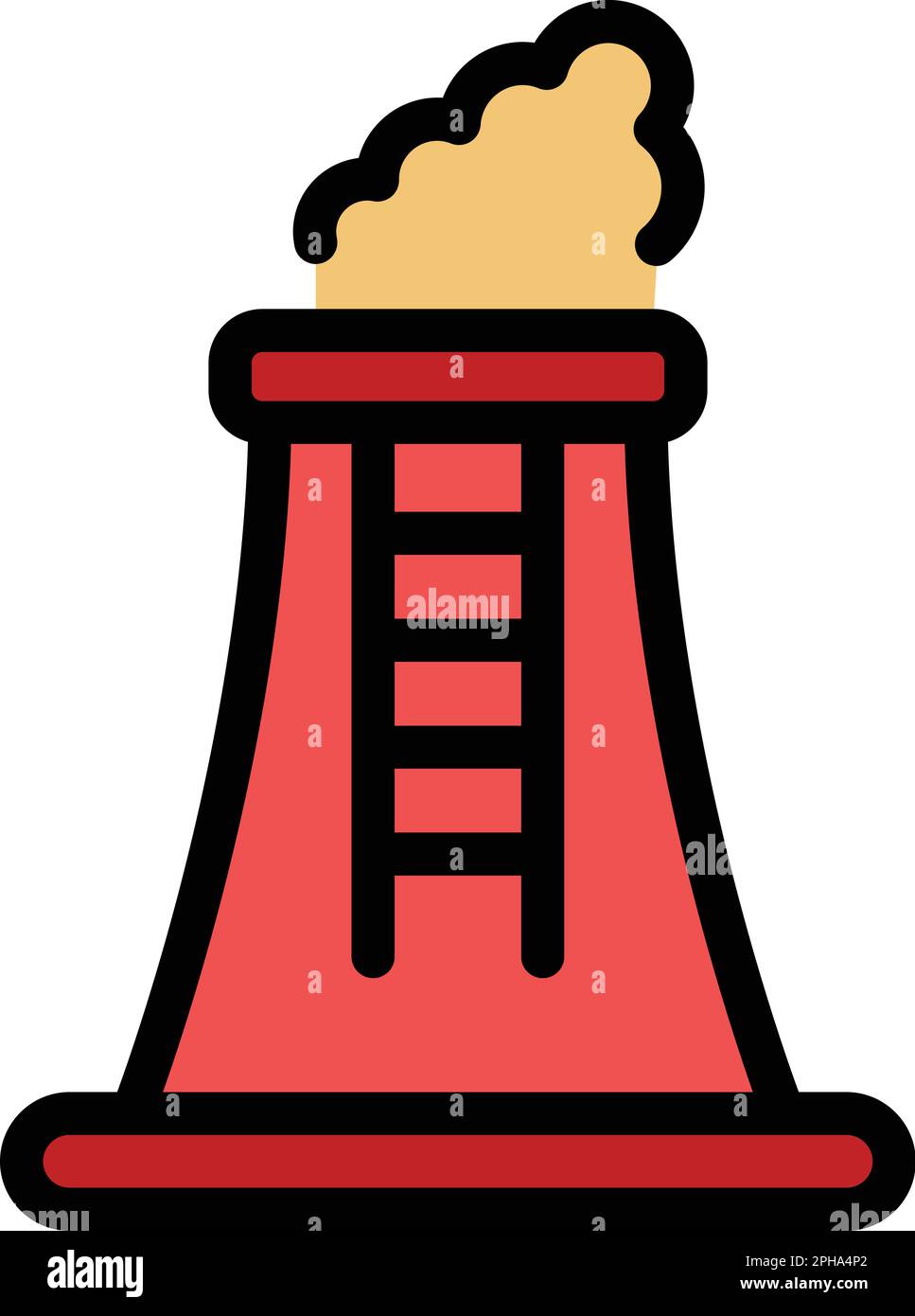 Station chimney icon. Outline station chimney vector icon for web ...