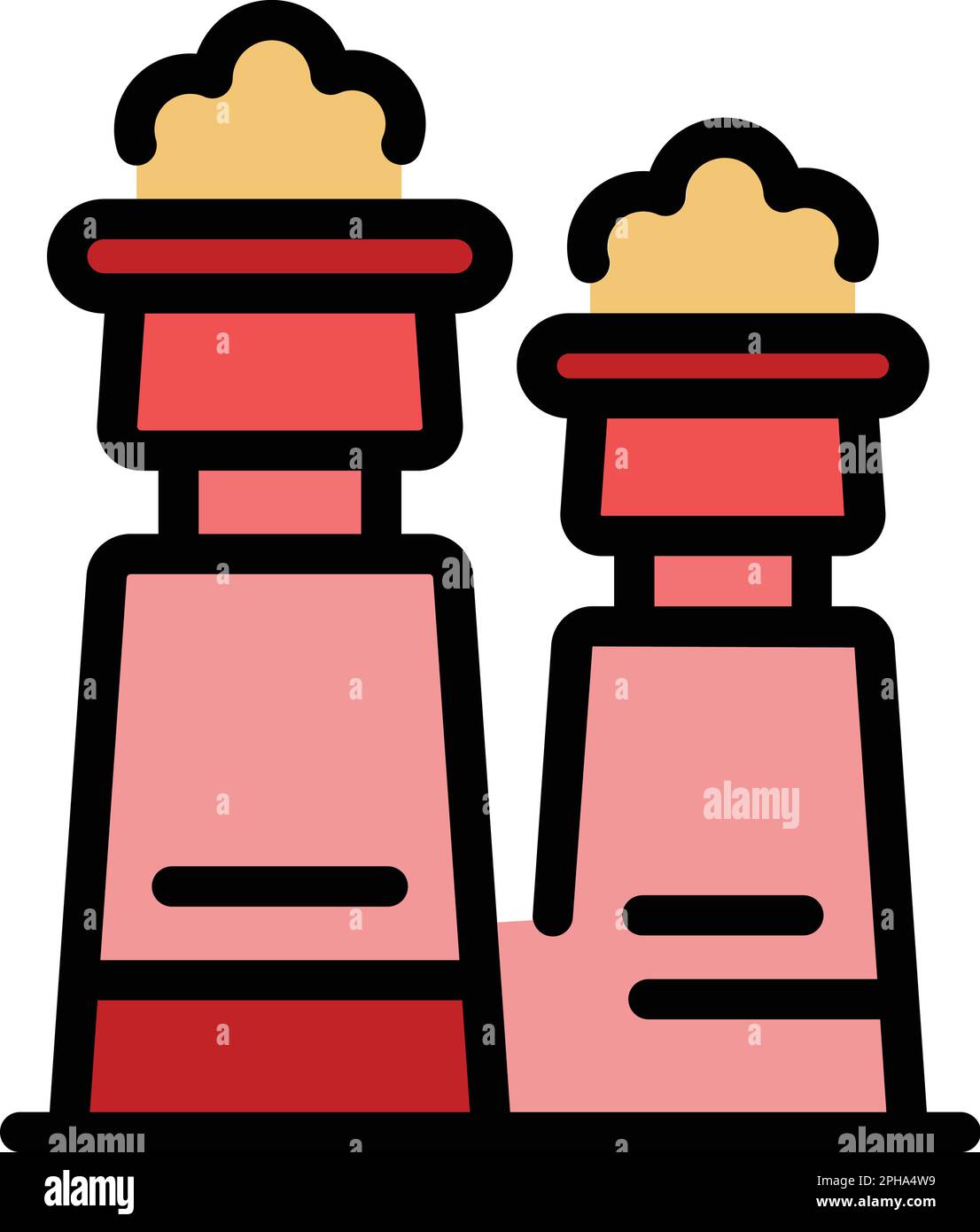Smoke chimney icon. Outline smoke chimney vector icon for web design ...