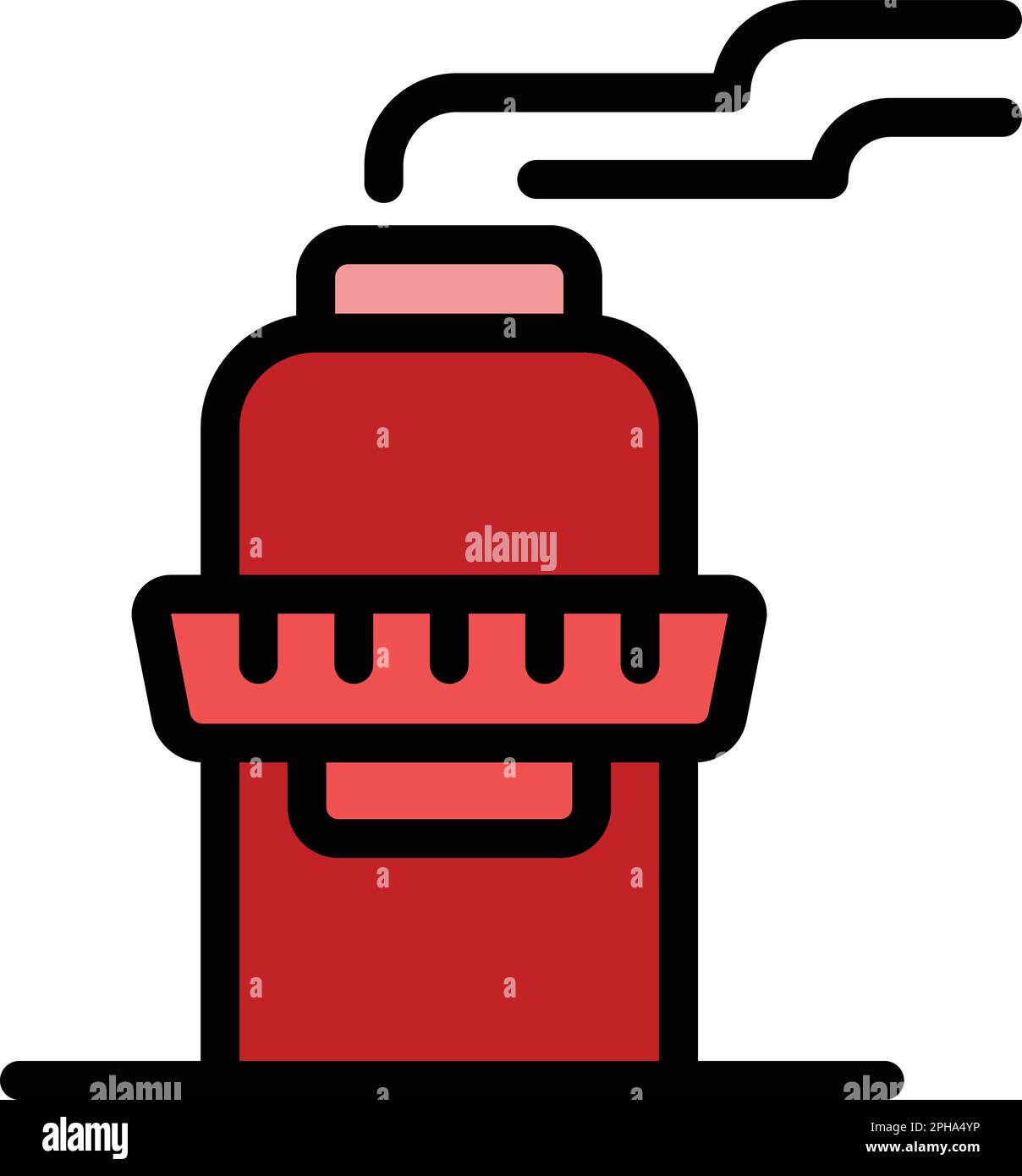 Fuel chimney icon. Outline fuel chimney vector icon for web design ...