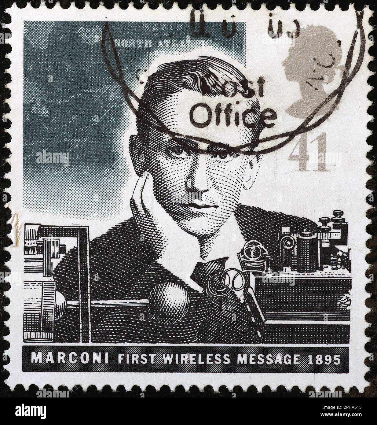 Guglielmo Marconi celebrated on british postage stamp Stock Photo - Alamy Guglielmo Marconi celebrated on british postage stamp Stock Photo - Alamy