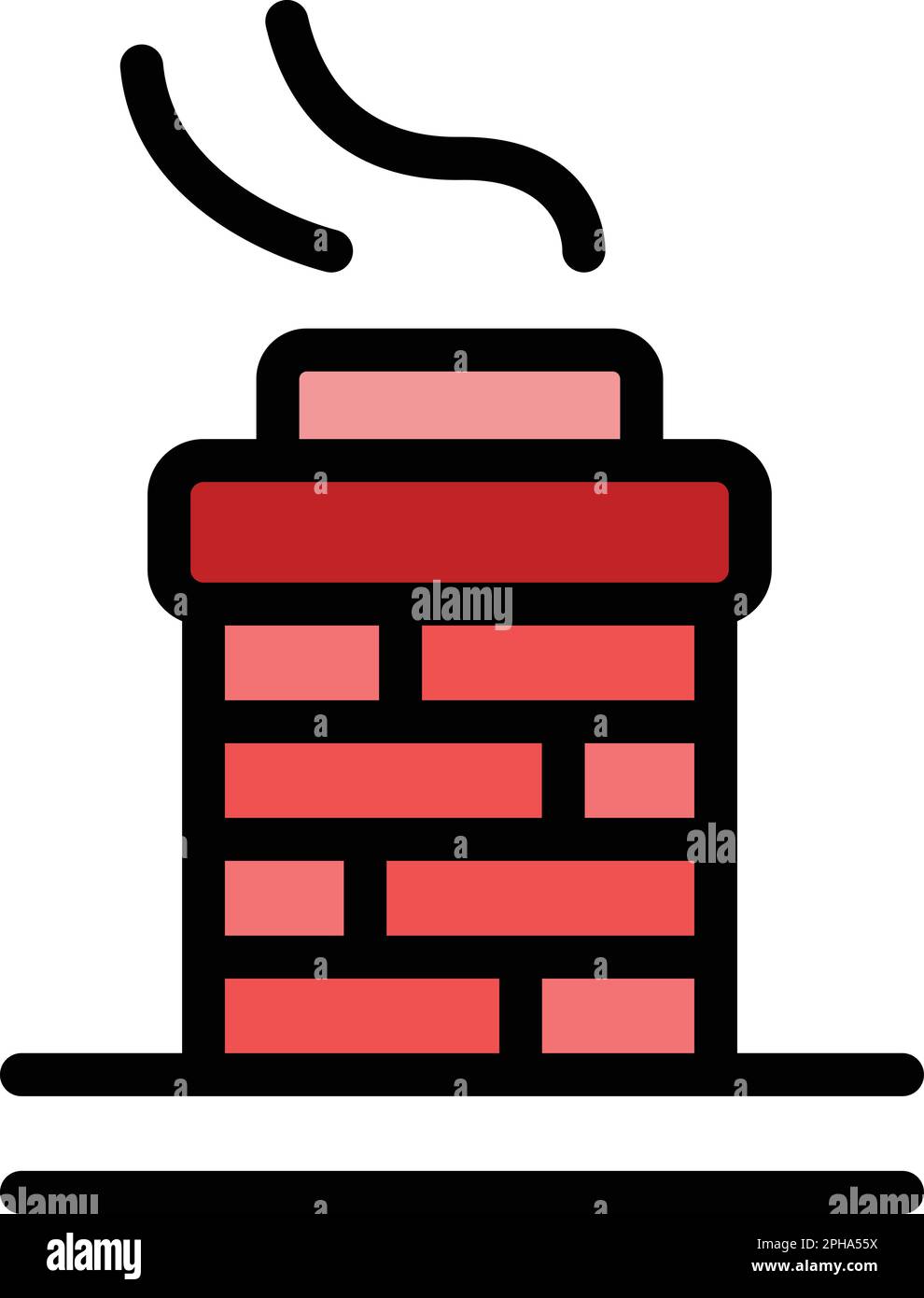 Chimney top icon. Outline chimney top vector icon for web design ...