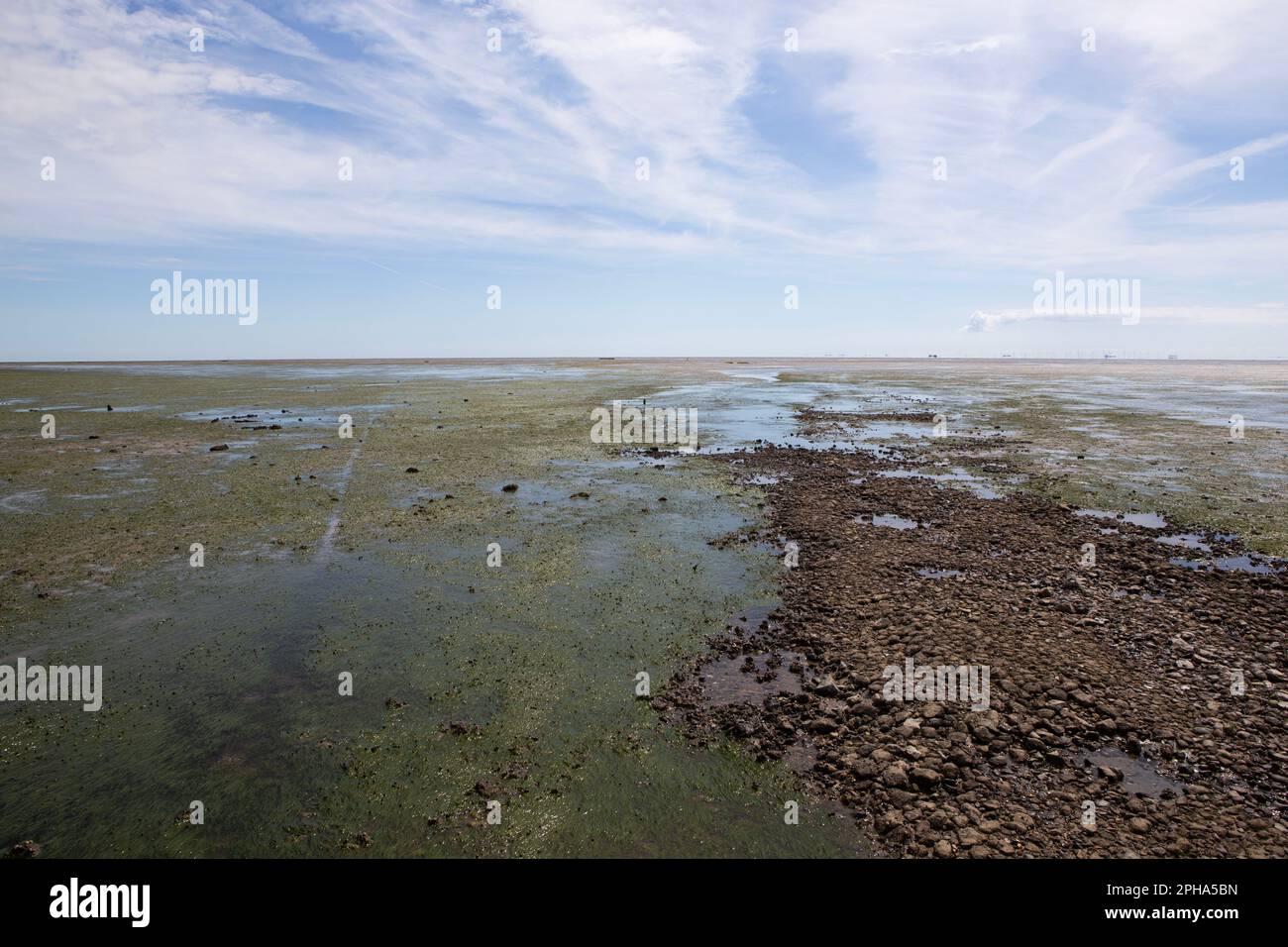 The Broomway, one of the UK's most dangerous footpaths, in the Thames ...