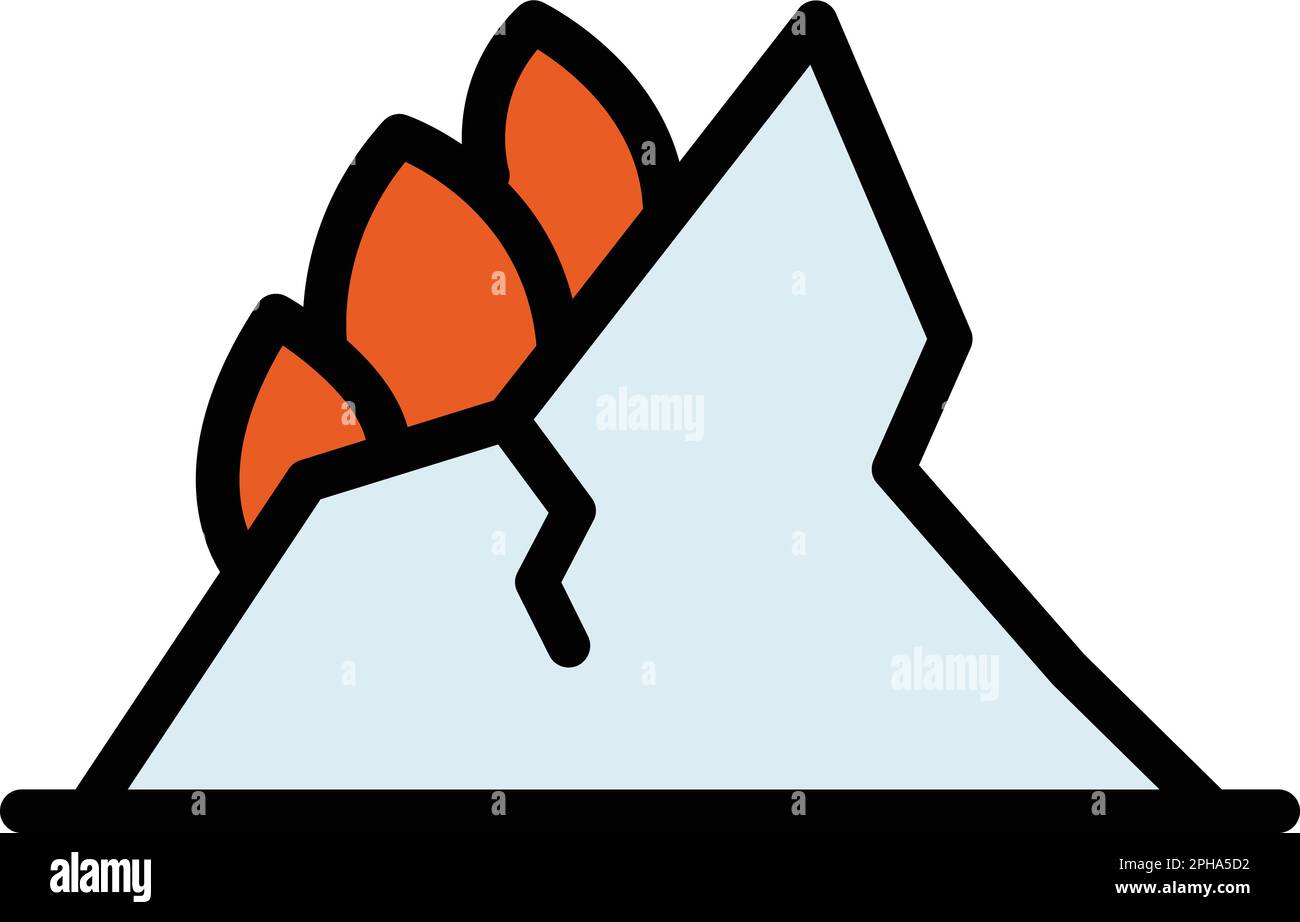 Forest disaster icon. Outline forest disaster vector icon for web ...