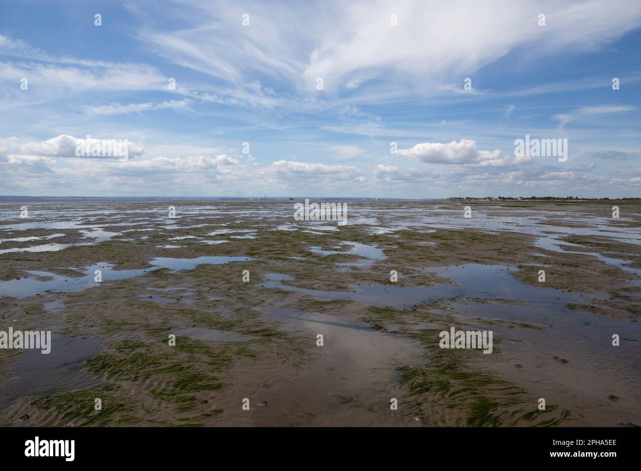The Broomway, one of the UK's most dangerous footpaths, in the Thames ...