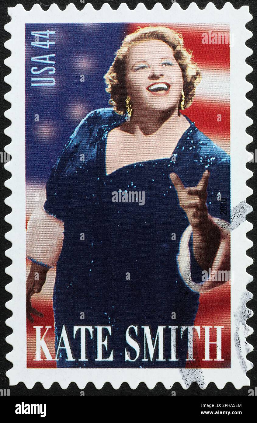 Kate Smith portrait on US postage stamp Stock Photo - Alamy
