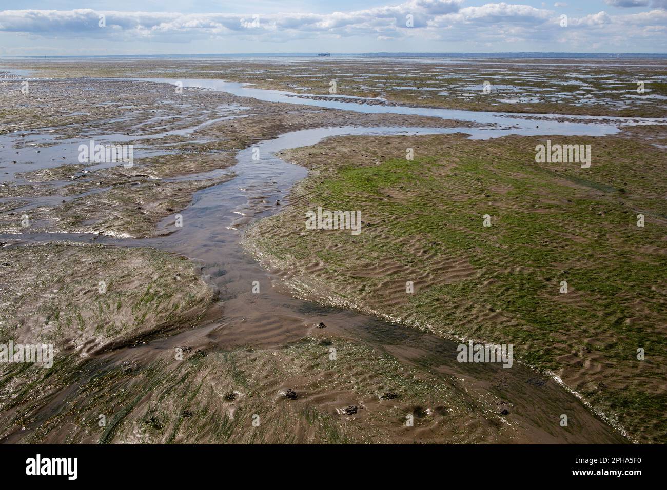 The Broomway, one of the UK's most dangerous footpaths, in the Thames ...