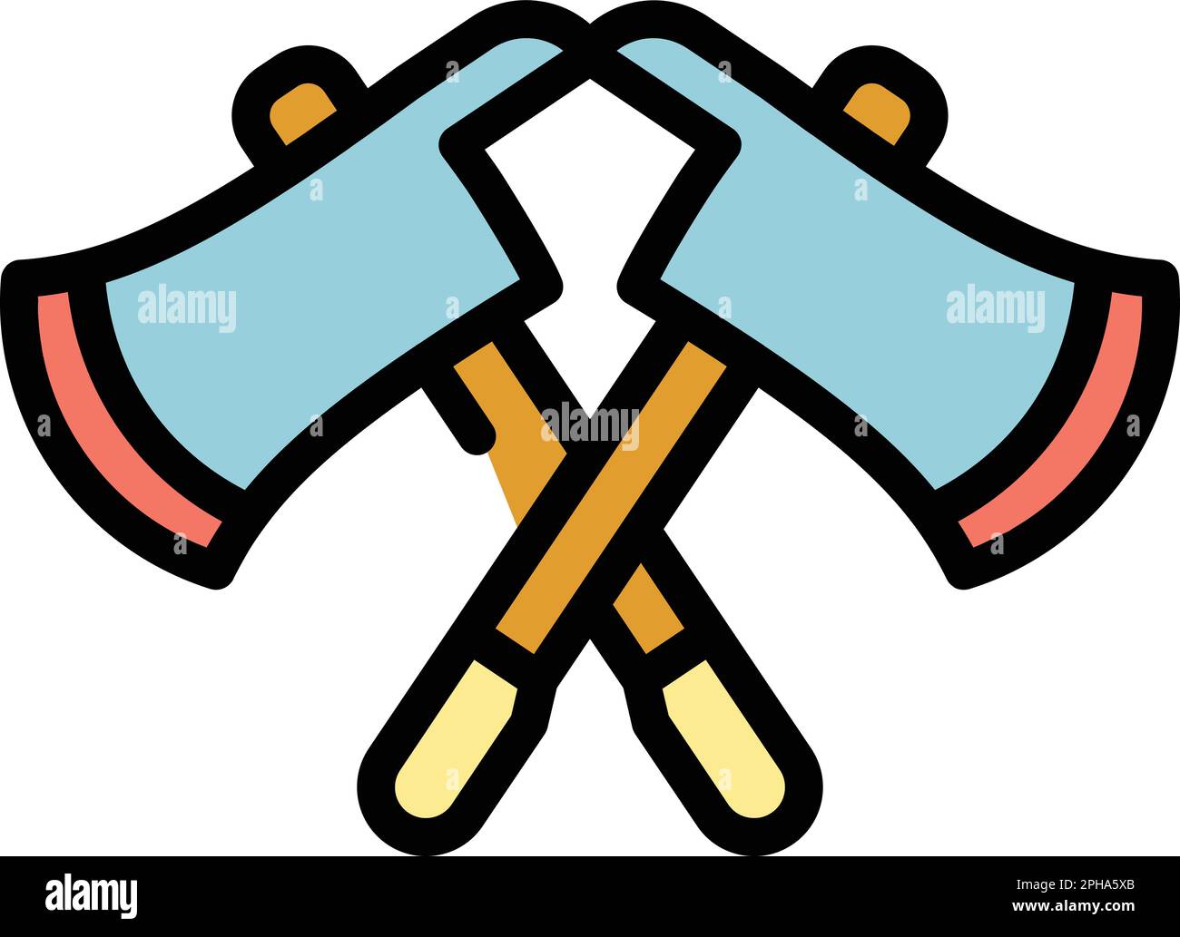 Axe deforestation icon. Outline axe deforestation vector icon for web ...