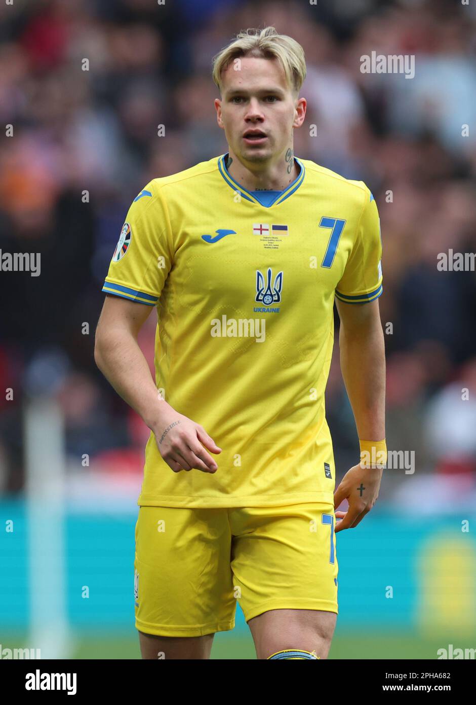 Mykhailo Mudryk (Chelsea)of Ukraine during UEFA EURO 2024 qualifier ...