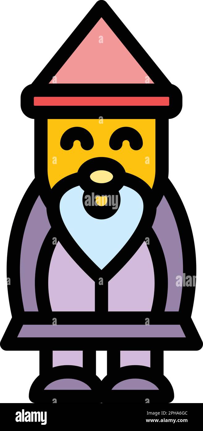 Yard gnome icon. Outline Yard gnome vector icon for web design isolated ...