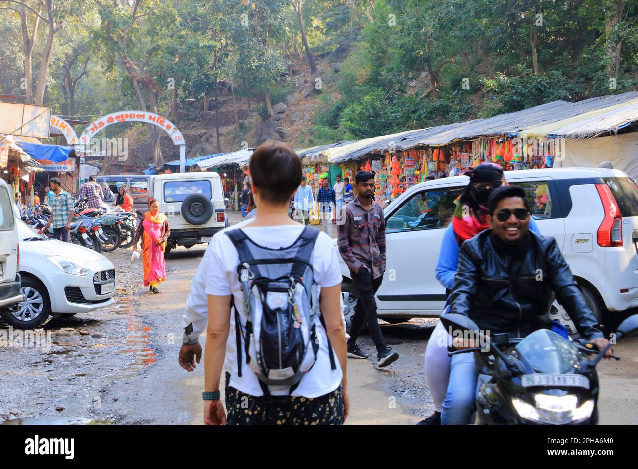 December 24 2022 - Jambughoda, Gujarat in India: People at Weekand at ...