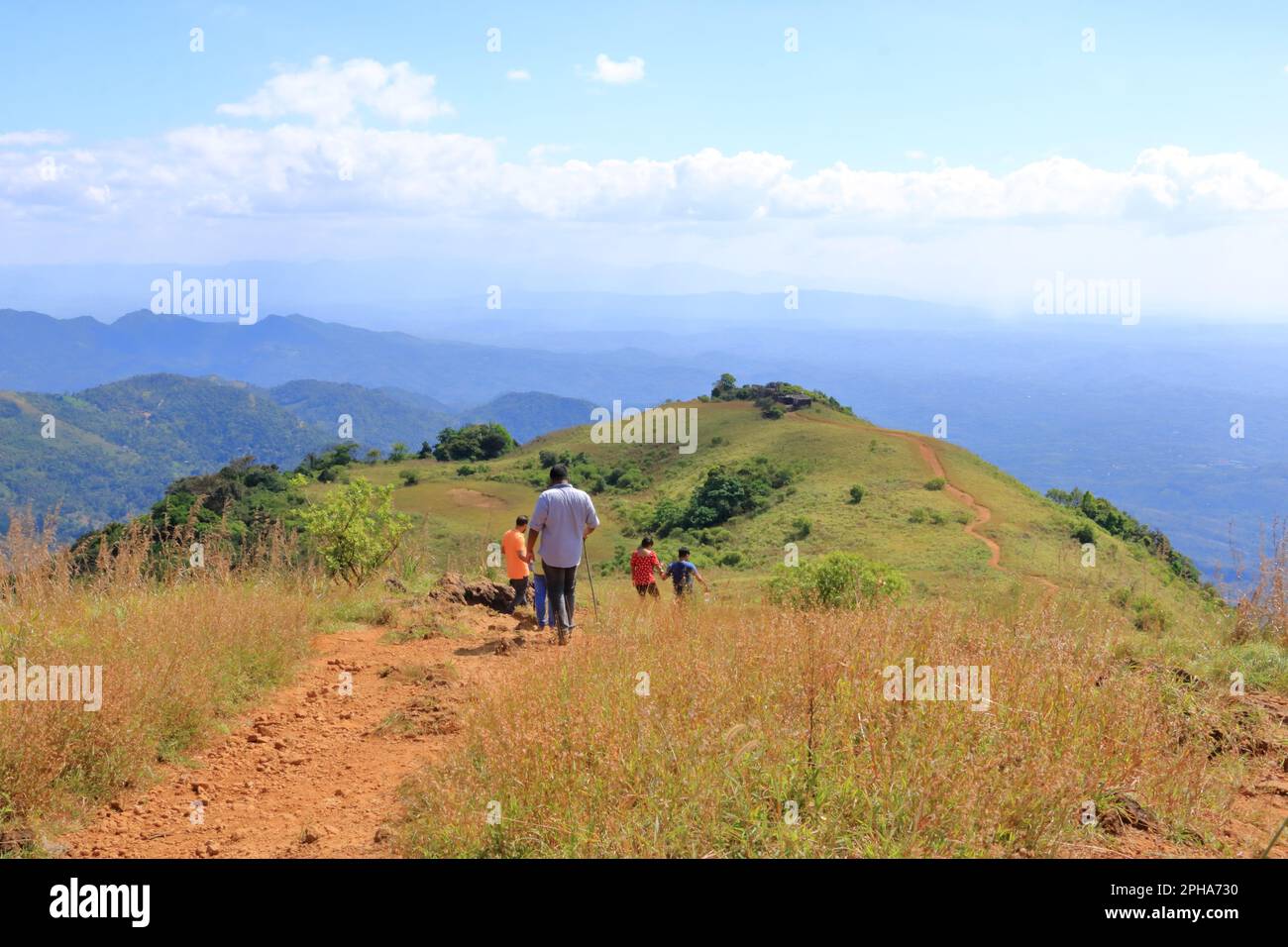 December 27 2022 - Kannur, Kerala in India: People enjoy hiking at the ...