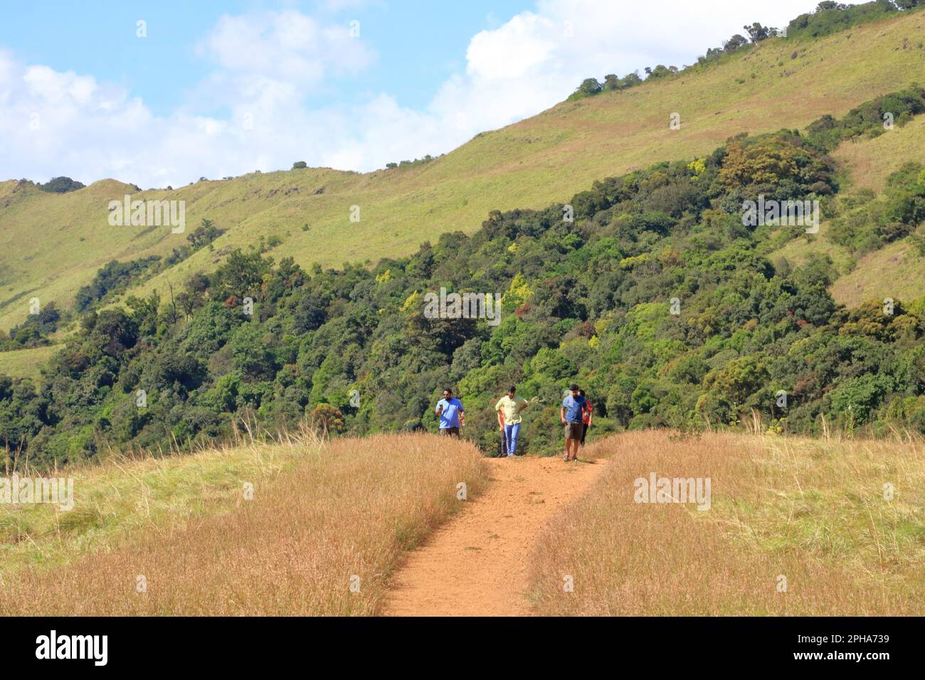 December 27 2022 - Kannur, Kerala in India: People enjoy hiking at the ...