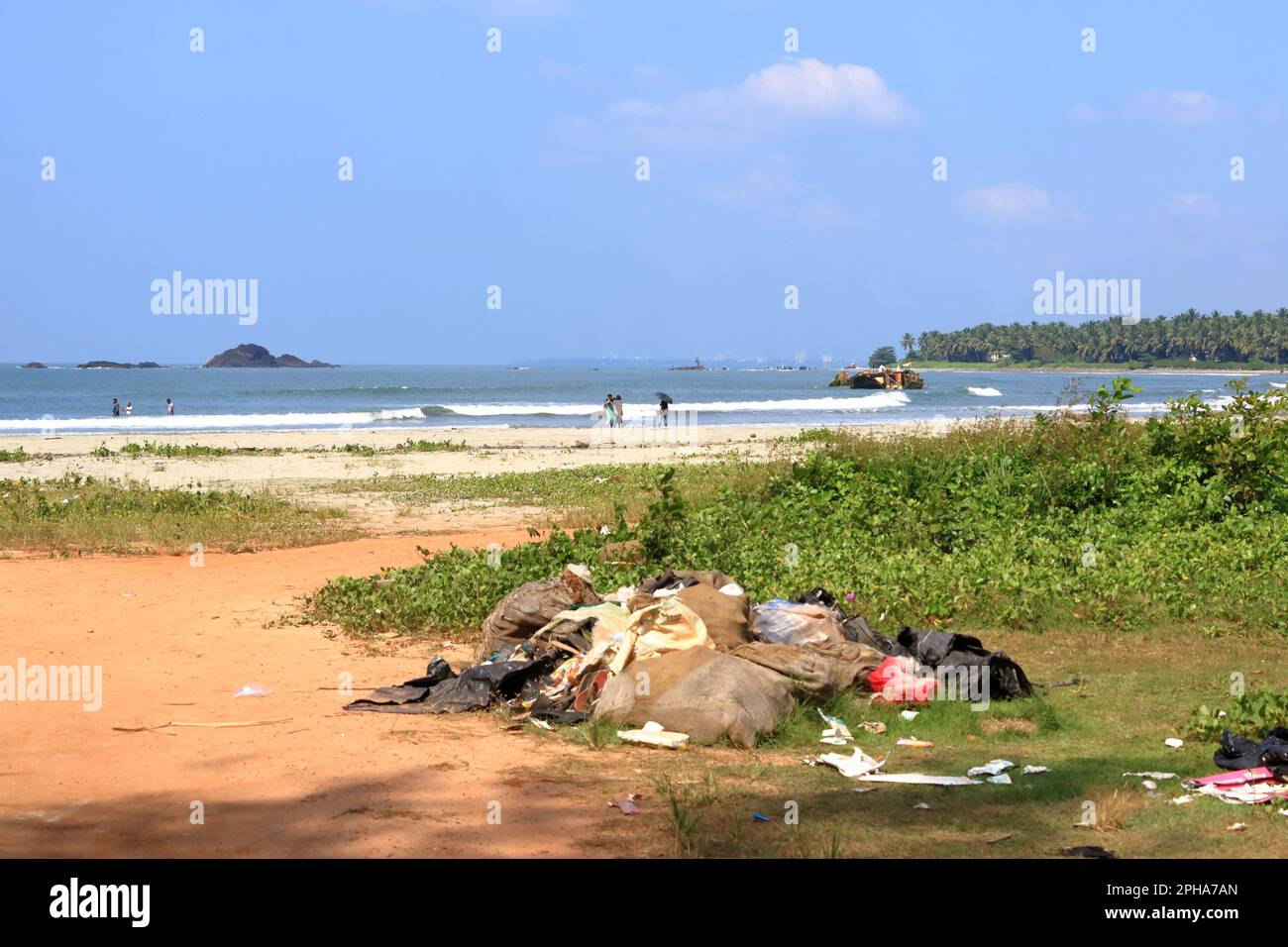 December 28 2022 - Kannur, Kerala in India: People enjoy the Dharmadam ...