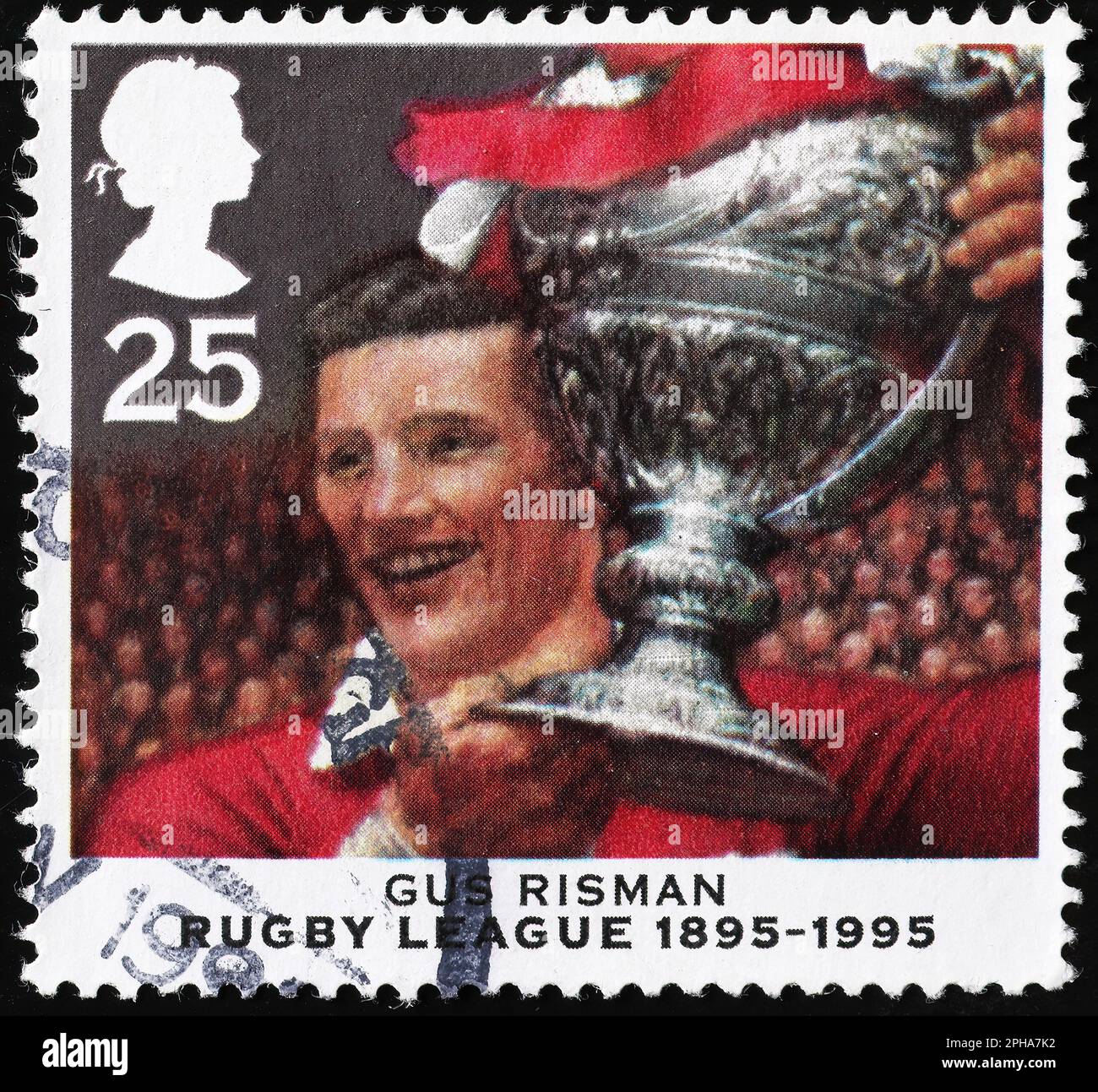 Rugby footballer Gus Risman on british postage stamp Stock Photo - Alamy