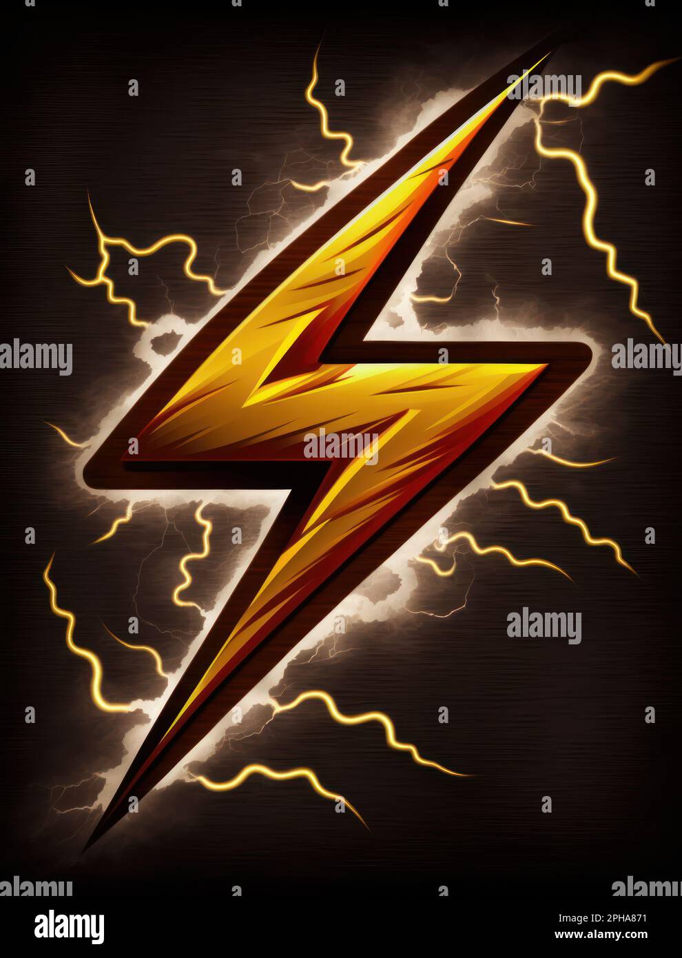 A fresh lightning design Stock Photo - Alamy