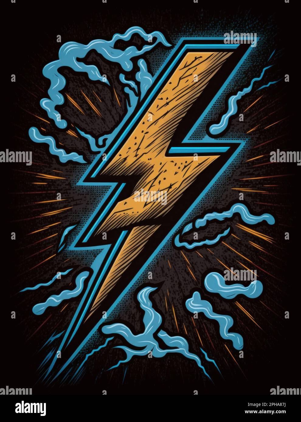 A fresh lightning design Stock Photo - Alamy