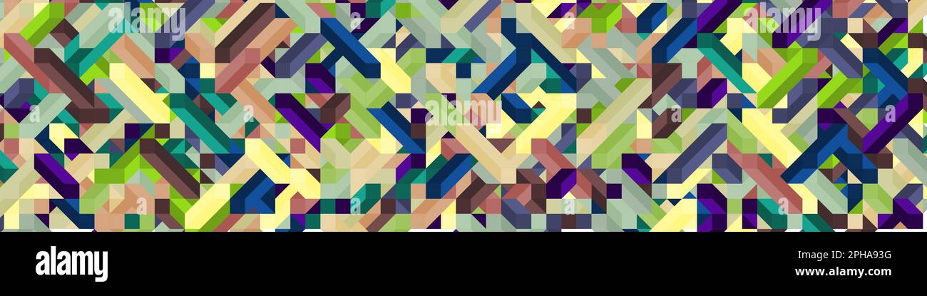 Color Diamonds illusion background generative pattern illustration ...