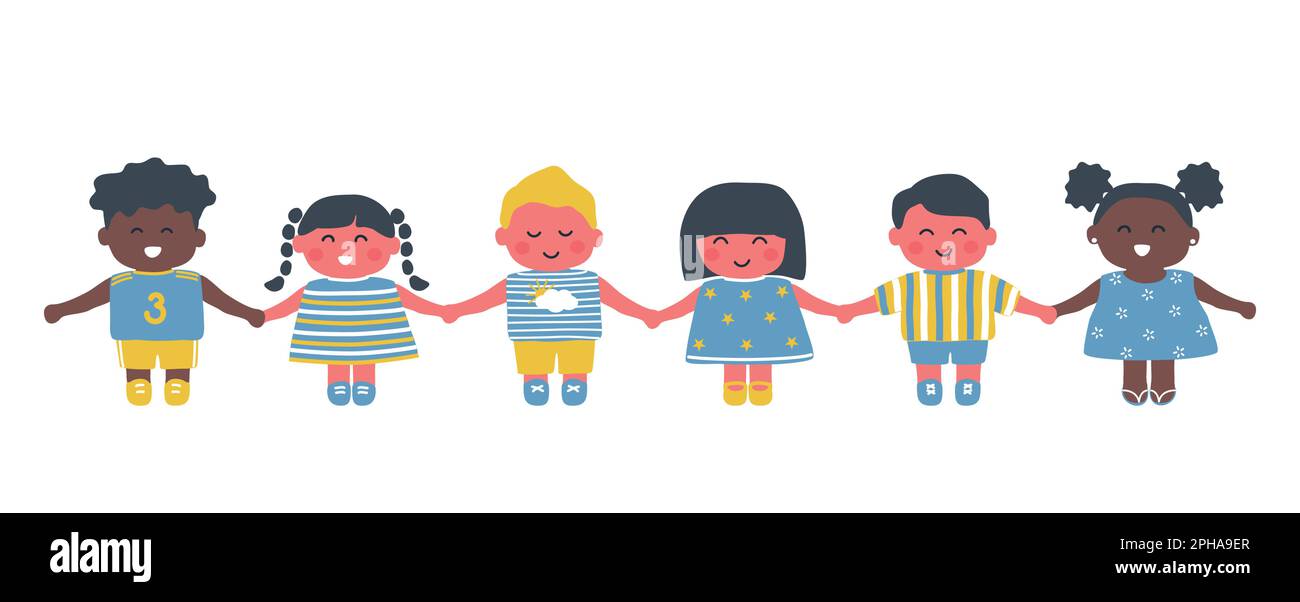 Cute Kids Holding Hands Clip Art Cute Chibi Anime Children Boy And