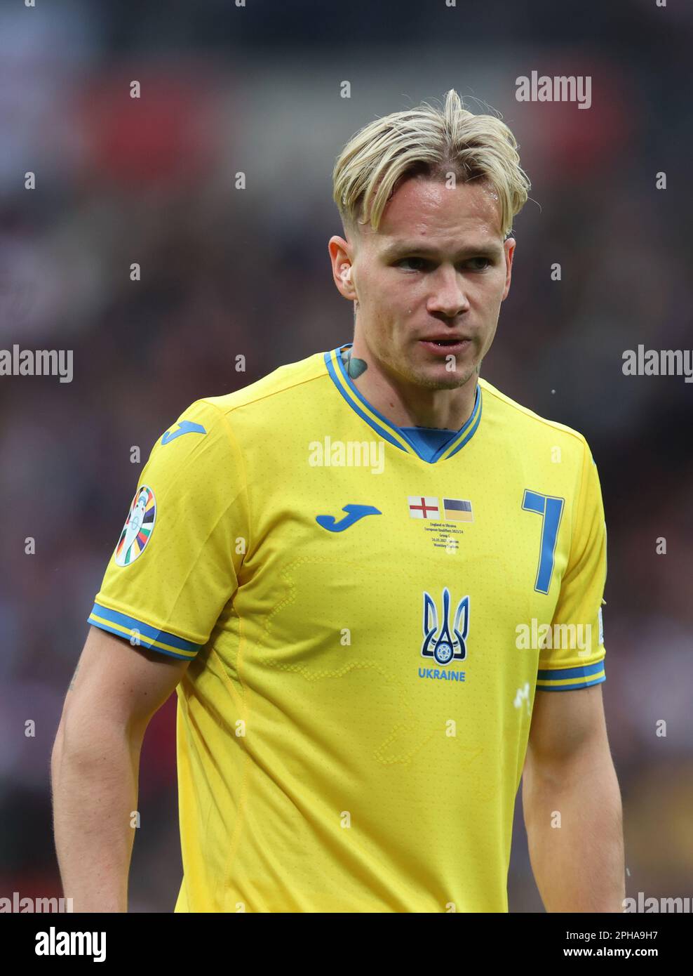 Mykhailo Mudryk (Chelsea)of Ukraine during UEFA EURO 2024 qualifier ...