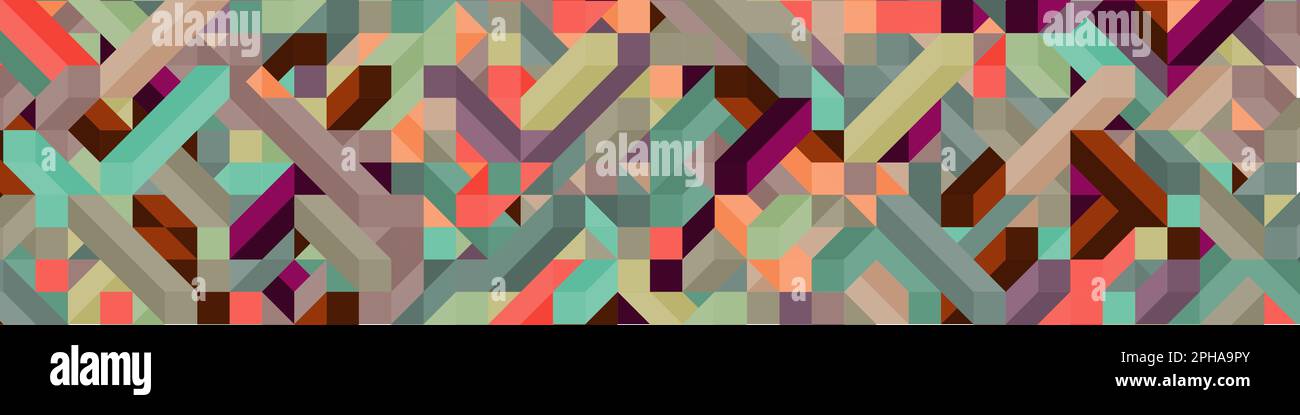 Color Diamonds illusion background generative pattern illustration ...
