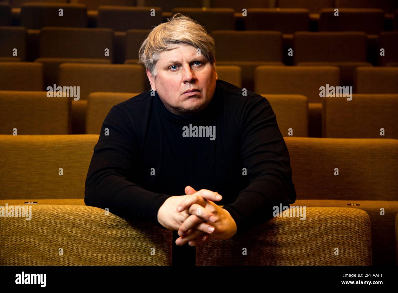 Russian Composer Sergej Newski poses for a picture in Berlin, Germany ...