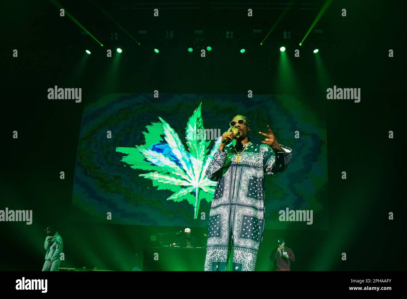 Snoop Dogg holds a concert at Max-Schmeling-Halle in Berlin, Germany on ...