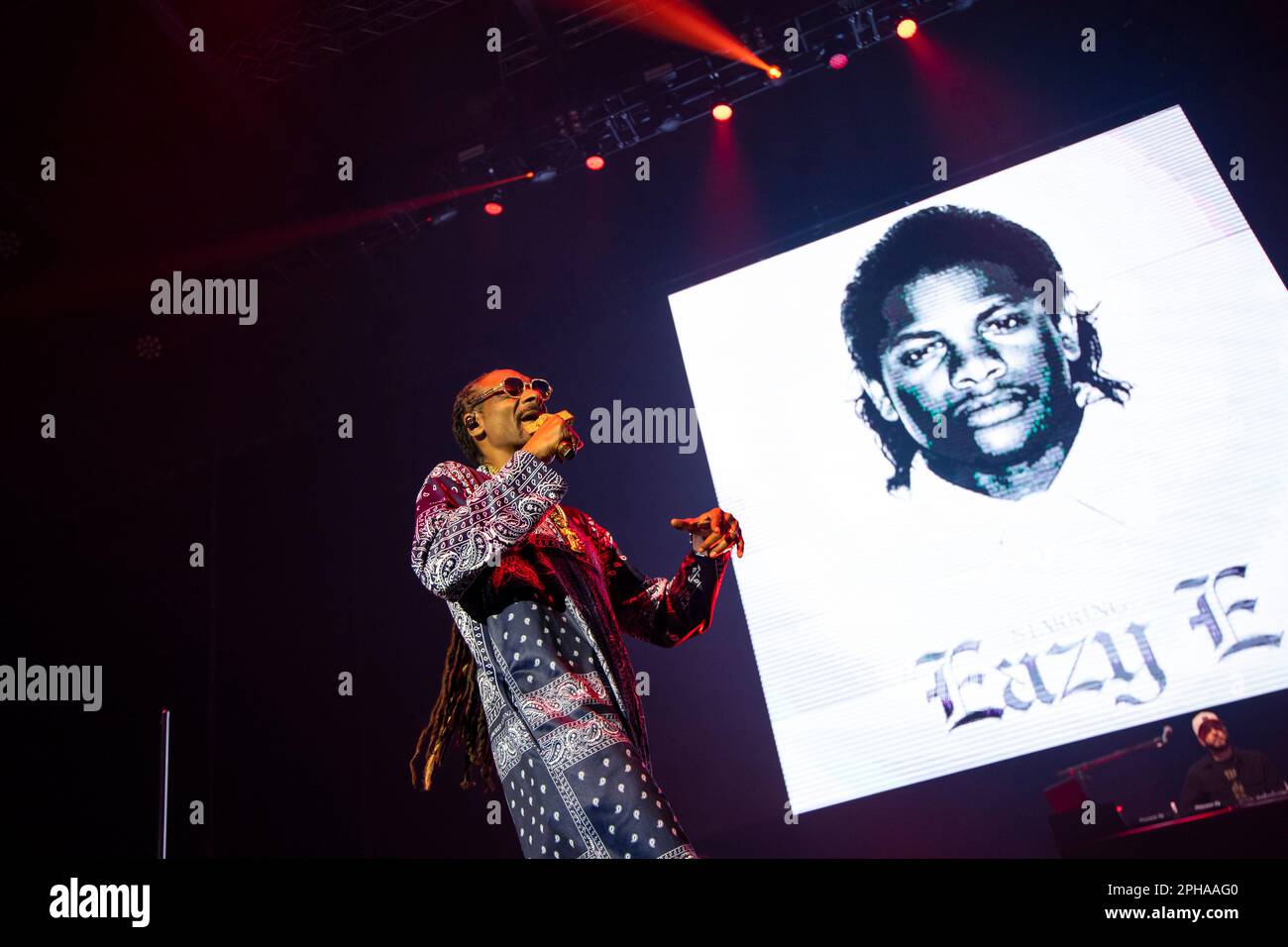 Snoop Dogg holds a concert at Max-Schmeling-Halle in Berlin, Germany on ...