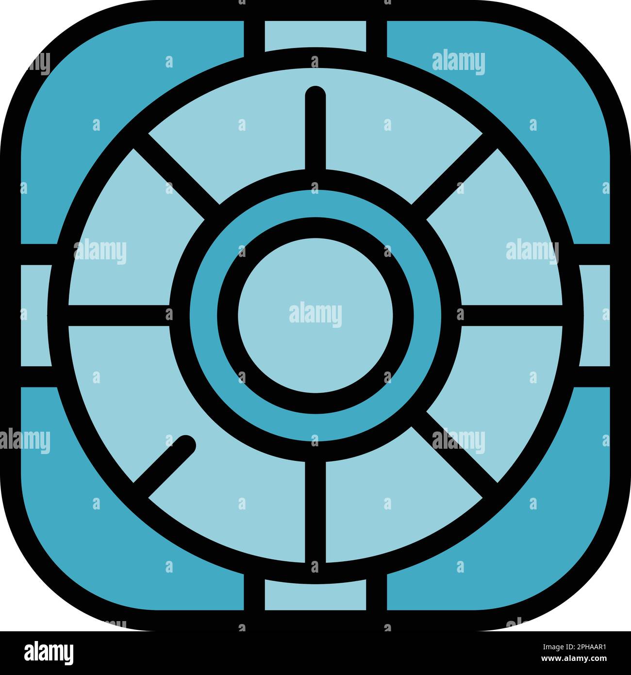 Life buoy icon. Outline Life buoy vector icon for web design isolated ...