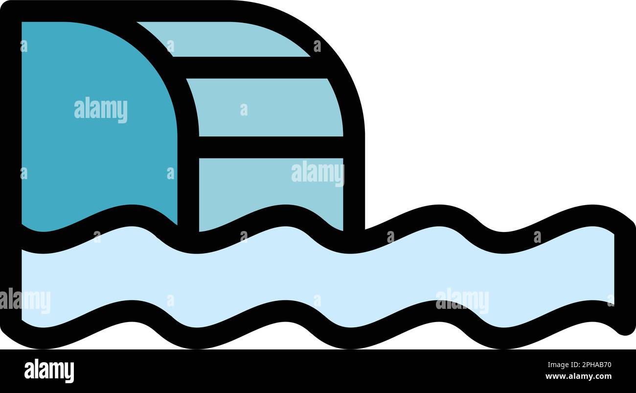 Swimming pool icon. Outline Swimming pool vector icon for web design ...