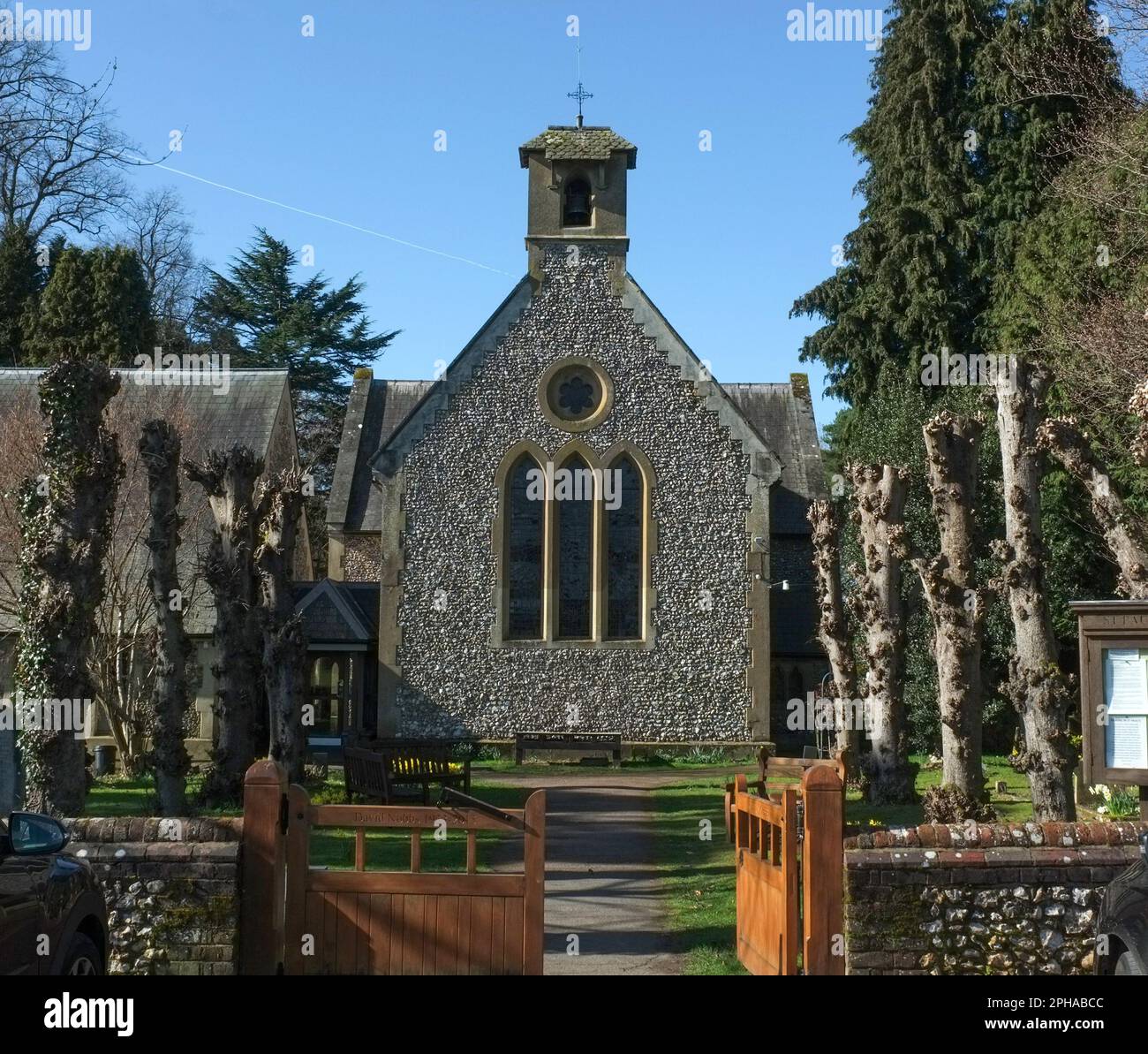 St Paul's Church of England, on the green in Chipperfield village ...