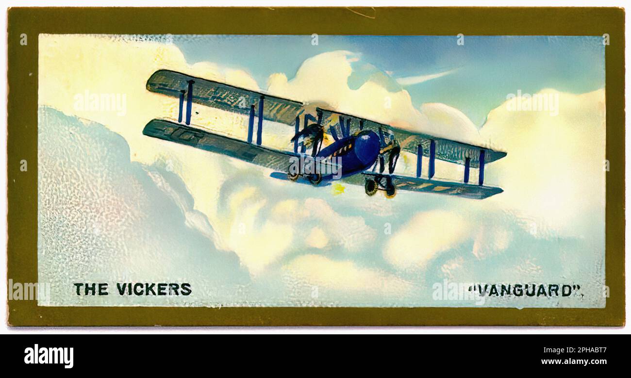 Vickers Vanguard - Vintage Cigarette Card Stock Photo - Alamy